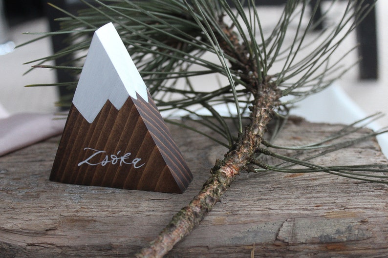 Unique Place Names, Personalised Wedding Place Card, Mountain Wedding ...