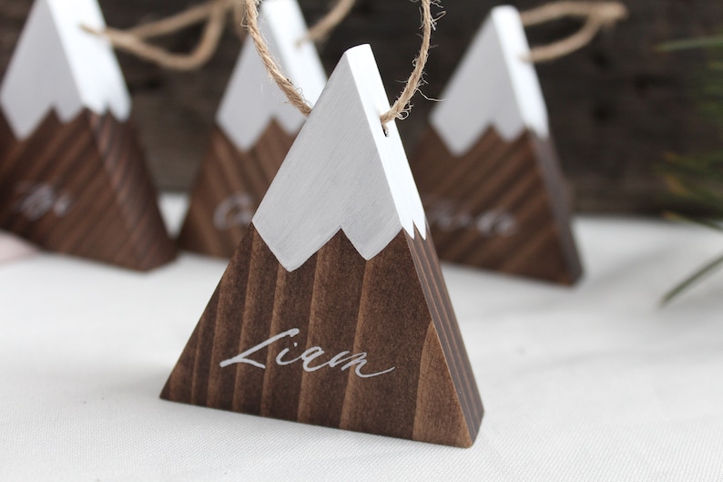 Unique Place Names, Personalised Wedding Place Card, Mountain Wedding ...