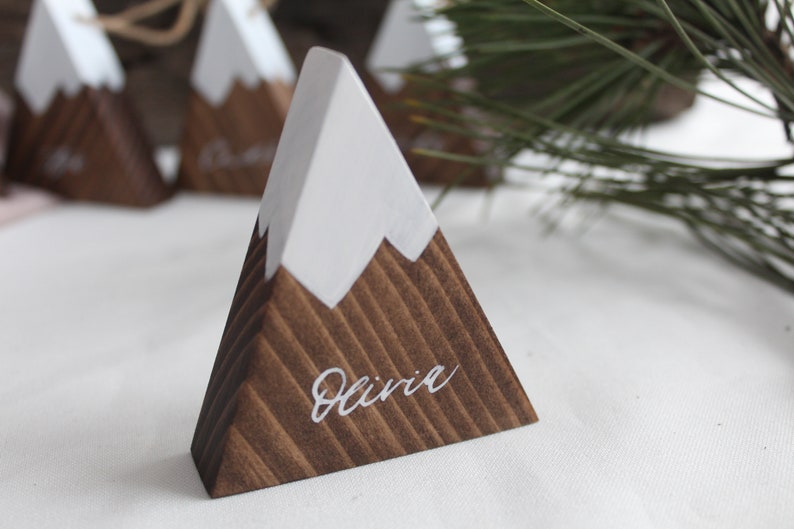 Unique Place Names, Personalised Wedding Place Card, Mountain Wedding ...