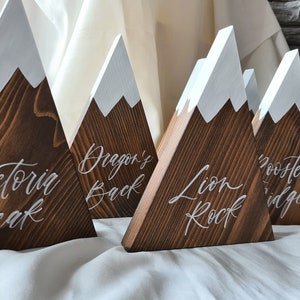 Wooden Table Names, Wedding Table Name, Rustic Wedding, Table Signs ...