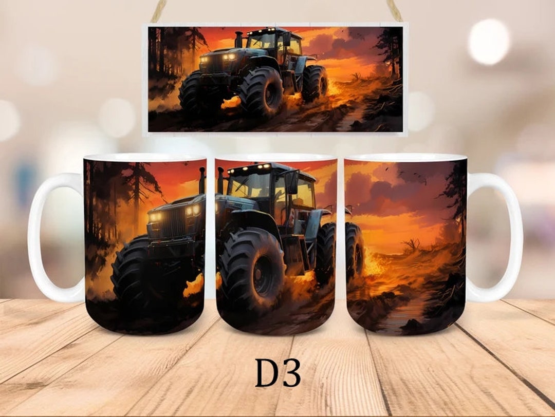 Farming Tractor 11oz Mug Design 3 - Etsy
