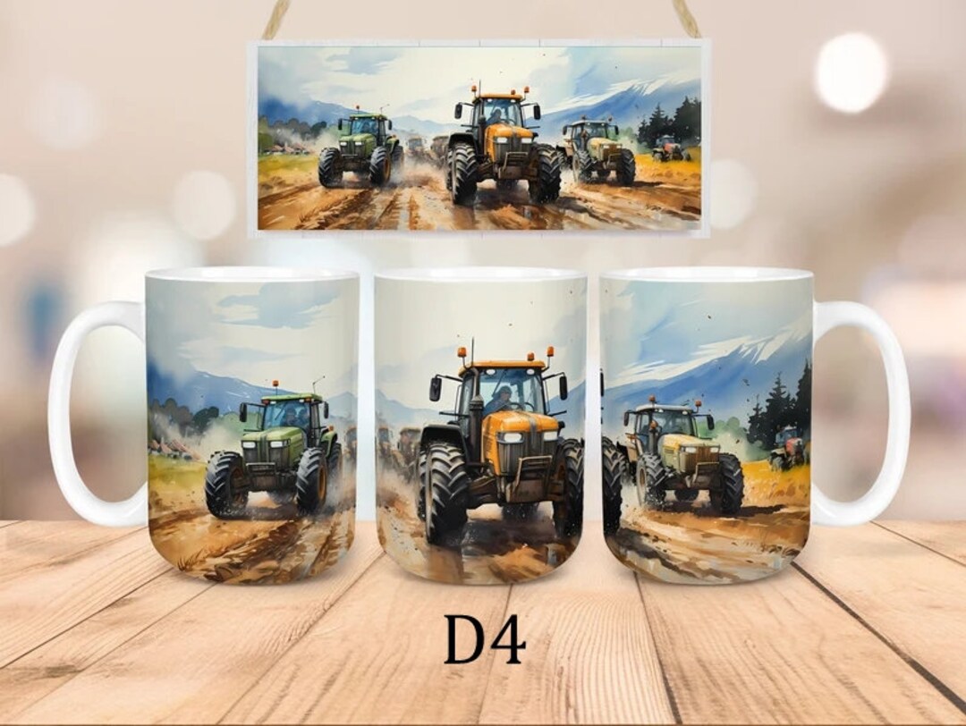 Farming Tractor 11oz Mug Design 4 - Etsy