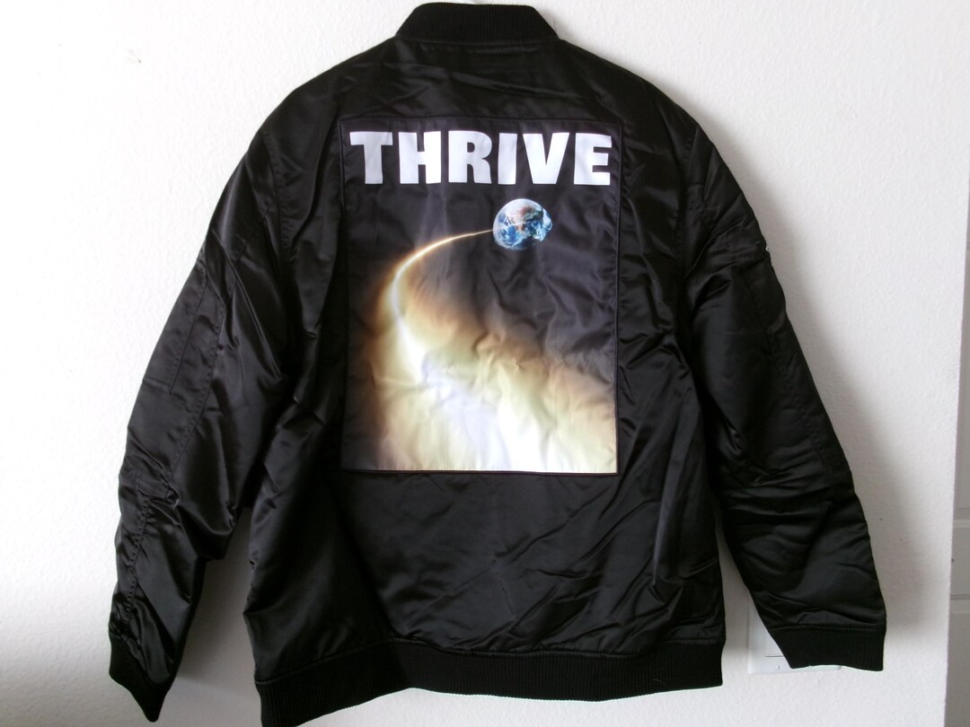 Slander Band Thrive on Red Rocks Space Bomber Jacket Mens L/S Sz XL ...
