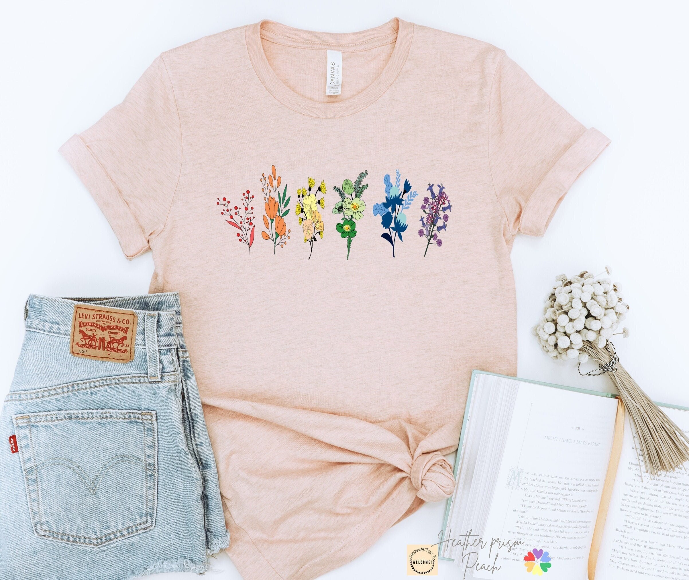 Tshirt en fleurs-floral tshirt-haut en fleur-amateurs de - Etsy France Tshirt en fleurs-floral tshirt-haut en fleur-amateurs de - Etsy France