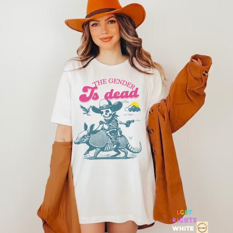 The Gender Is Dead Nonbinary Shirt Bisexual Nonbinary Pride Subtle