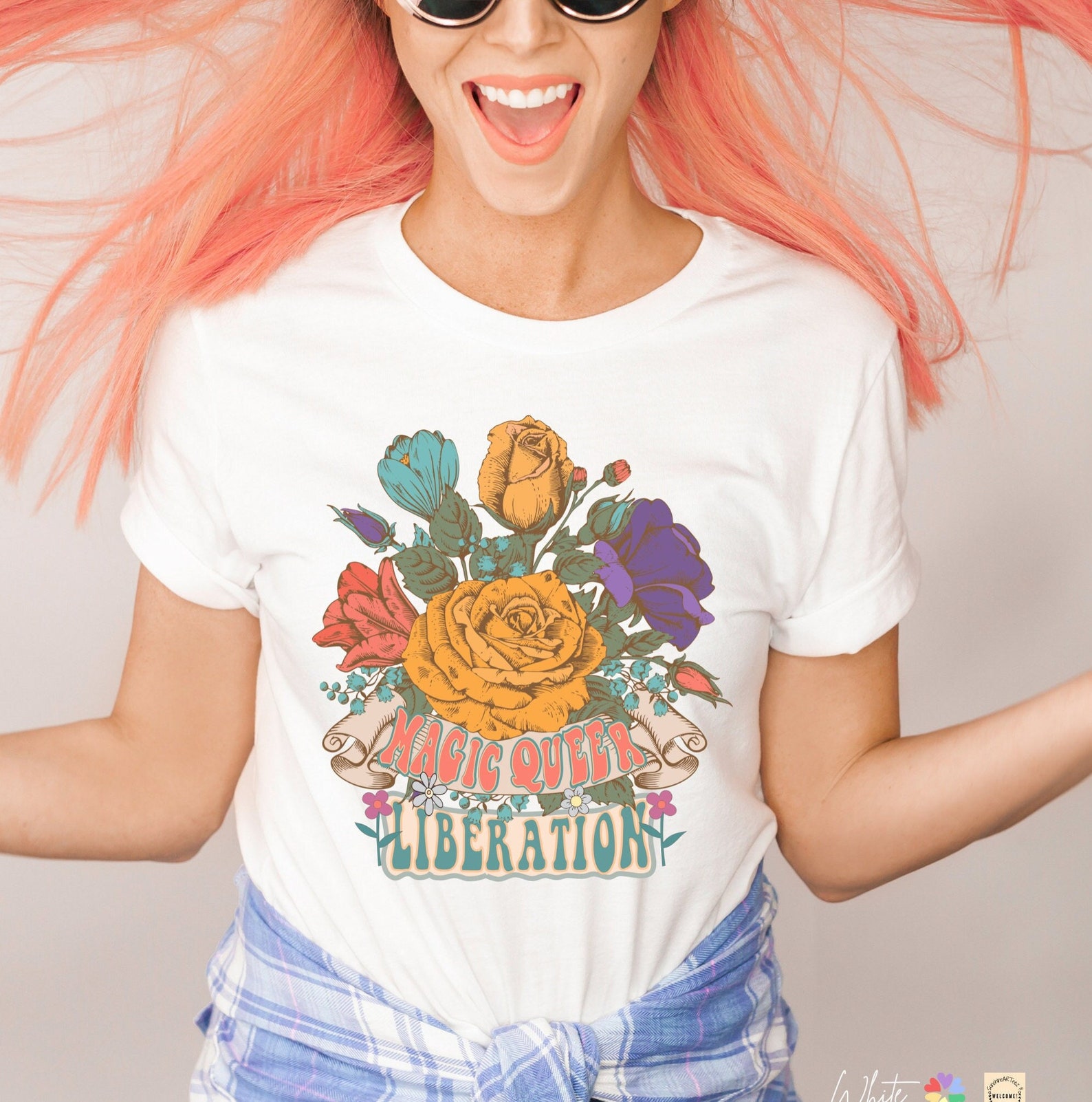 Magic Queer Liberation Unisex LGBT Shirt LGBT Flag Pride Month Tshirt ...