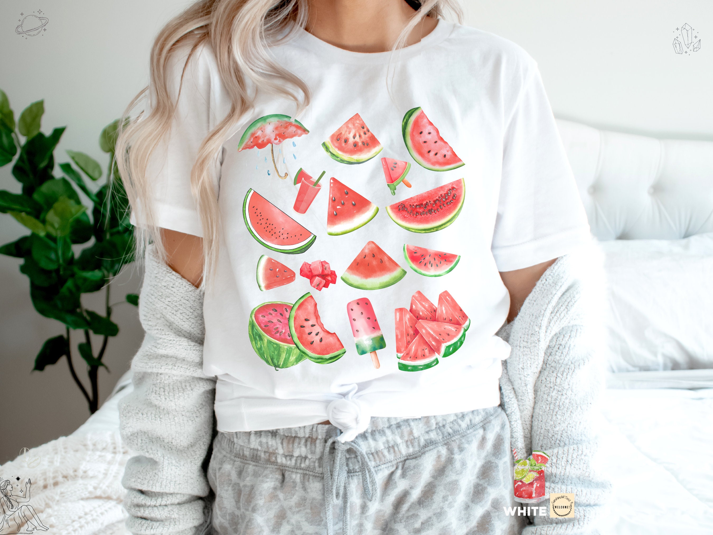 Watermelon Shirt Fruit Graphic Shirt Summer Shirt for Women Gardening ...