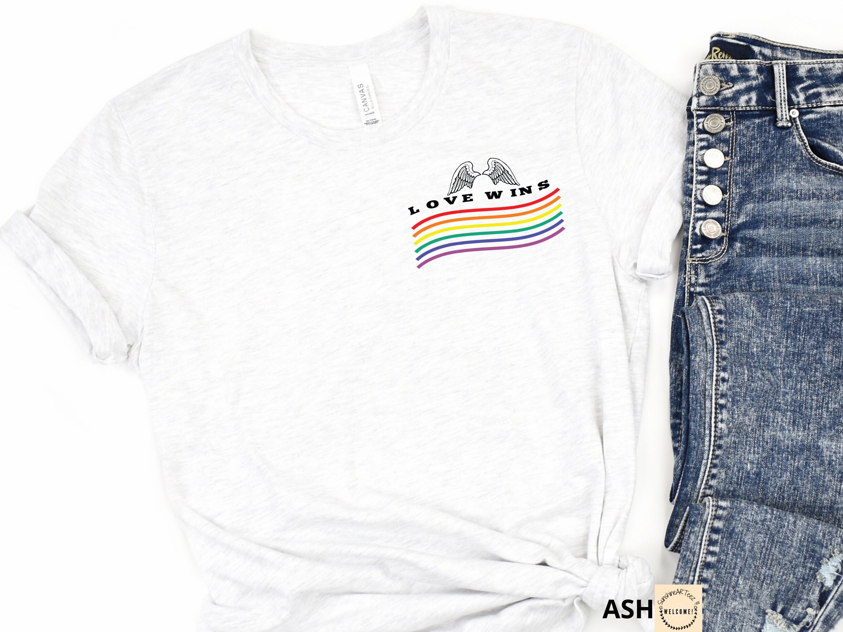 Love Wins Shirt Lgbt Flag Shirt Queer Shirtlgbt Pride Shirt Lesbian ...