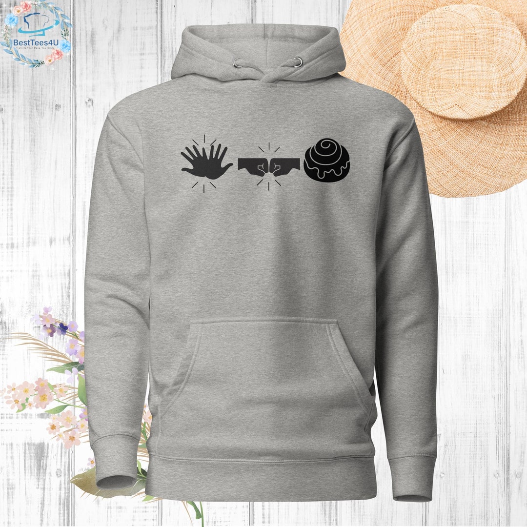 Jiu-jitsu Hoodie, High Five Knuckles Roll Sweatshirt, Martial Arts ...