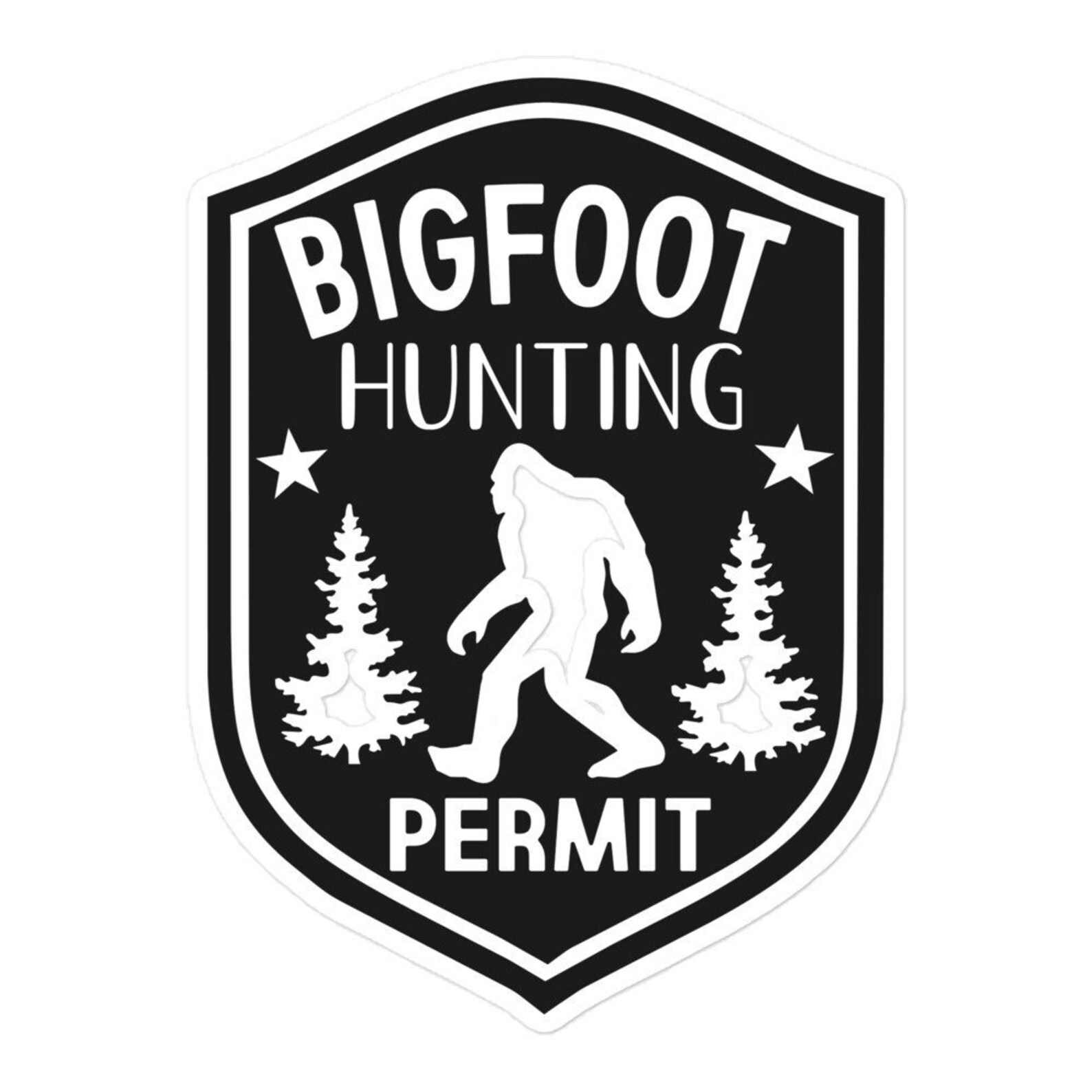 Bigfoot Bigfoot Hunting Permit Bubble-free Stickers Gift for - Etsy Bigfoot Bigfoot Hunting Permit Bubble-free Stickers Gift for - Etsy