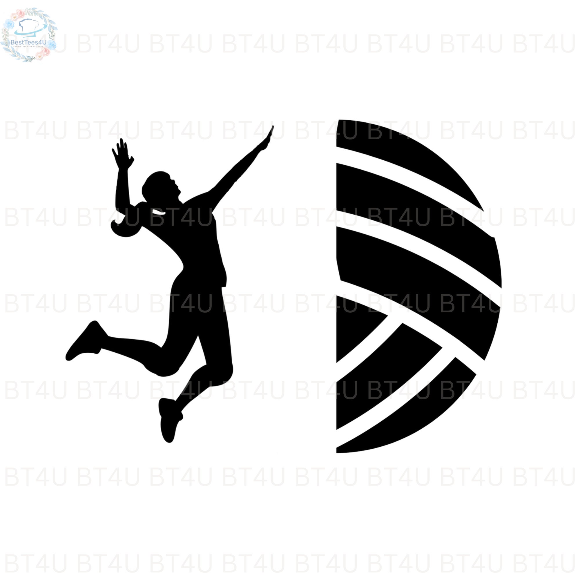 Digital Download Volleyball Half Girl PNG, SVG (Instant Download) - Etsy