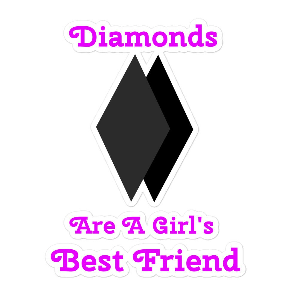 Diamonds Are A Girl's Best Friend Sticker Skiing Sticker Snowboarding ...