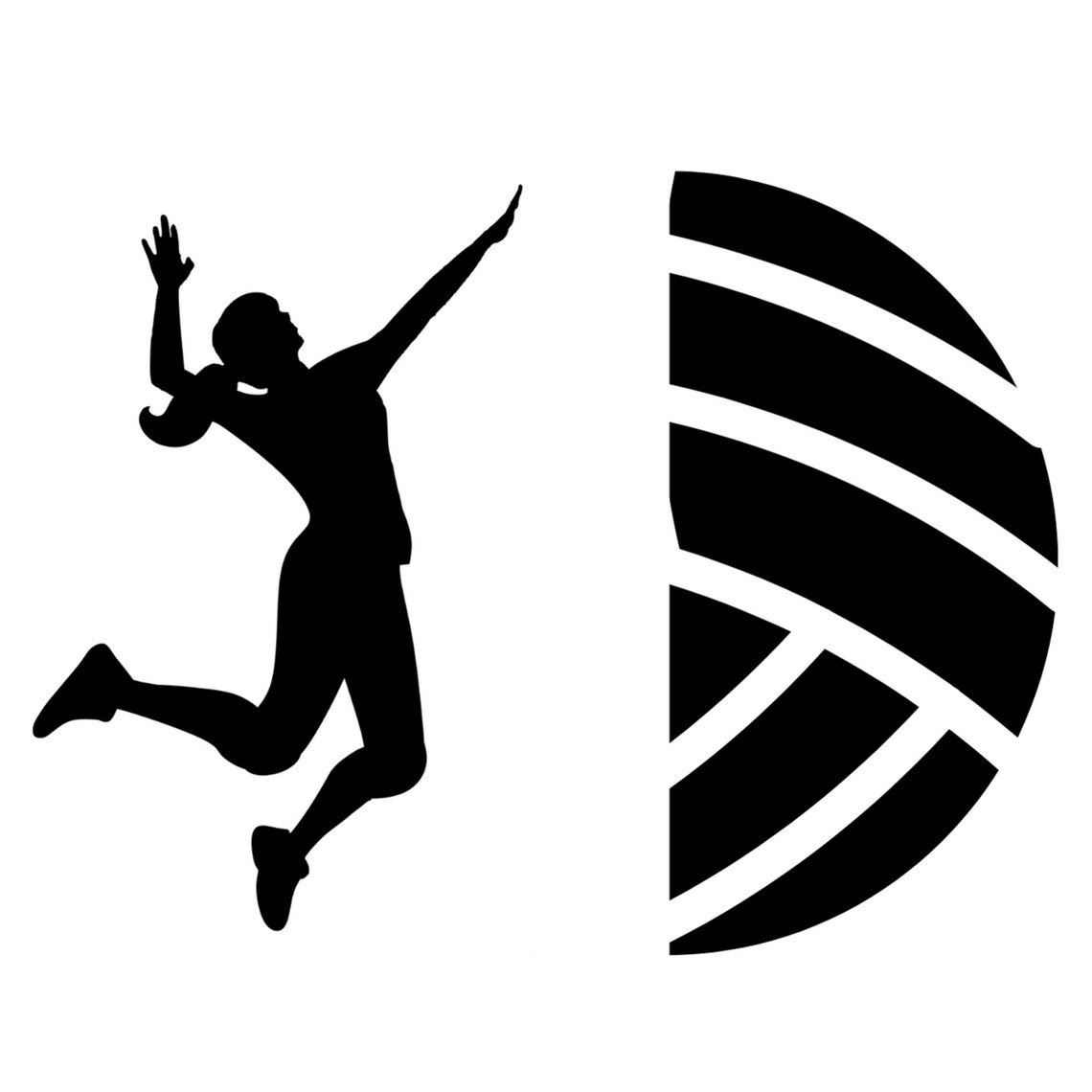 Digital Download Volleyball Half Girl PNG SVG - Etsy