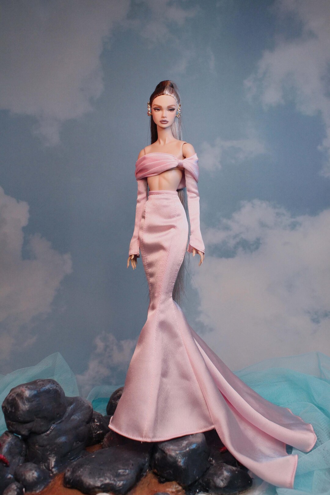 Integrity Toys/ Janchor Dolls/ 1/6 Dolls OUTFIT- Mermaid Tail Gown ...