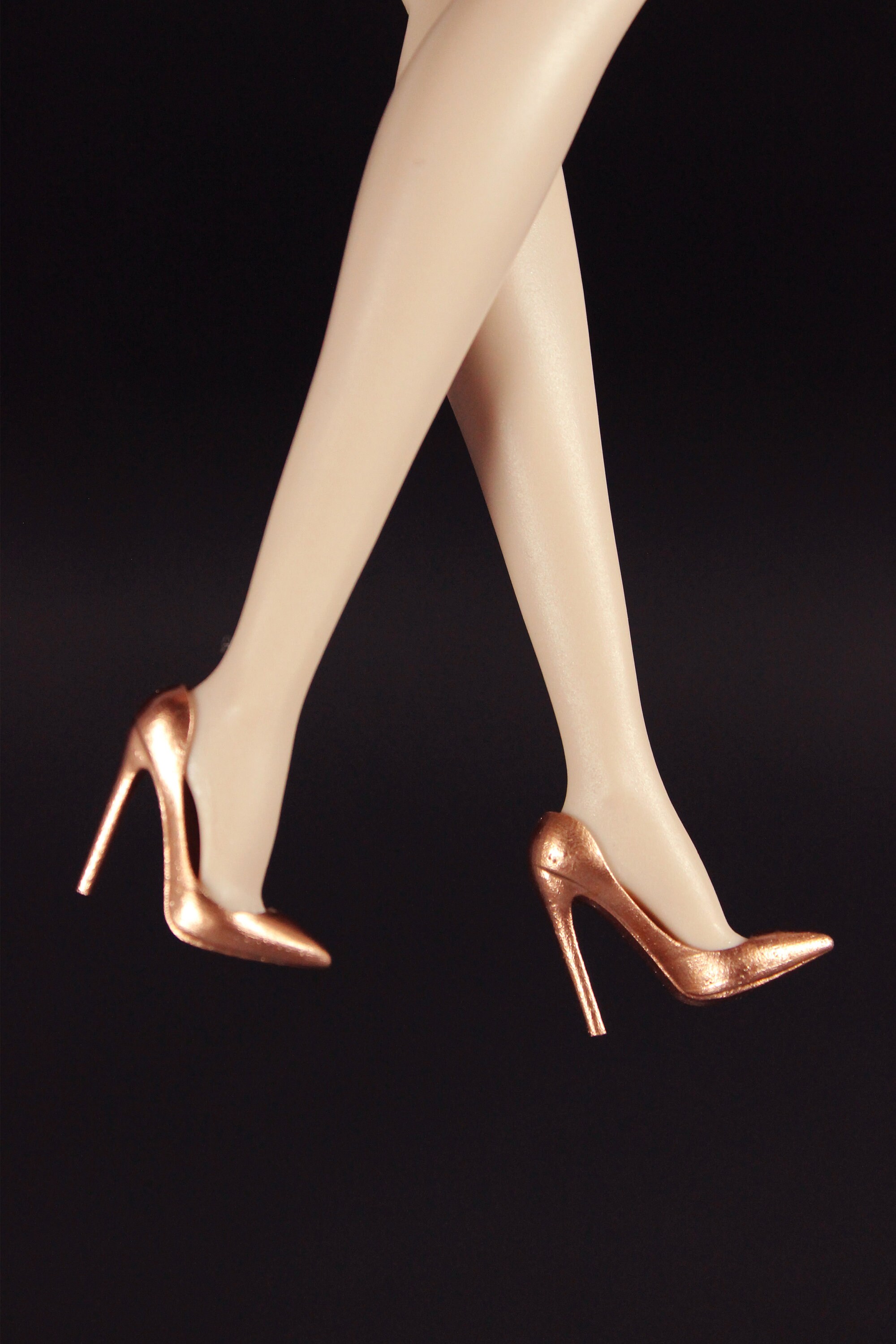 Integrity Toys Handmade Classic Pointed Toe Pumps GOLD ROSE - Etsy