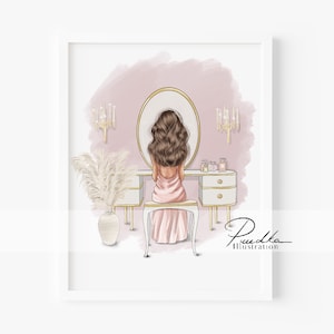 Vanity Girl (print From My Own Illustration. Fashion Illustration ...