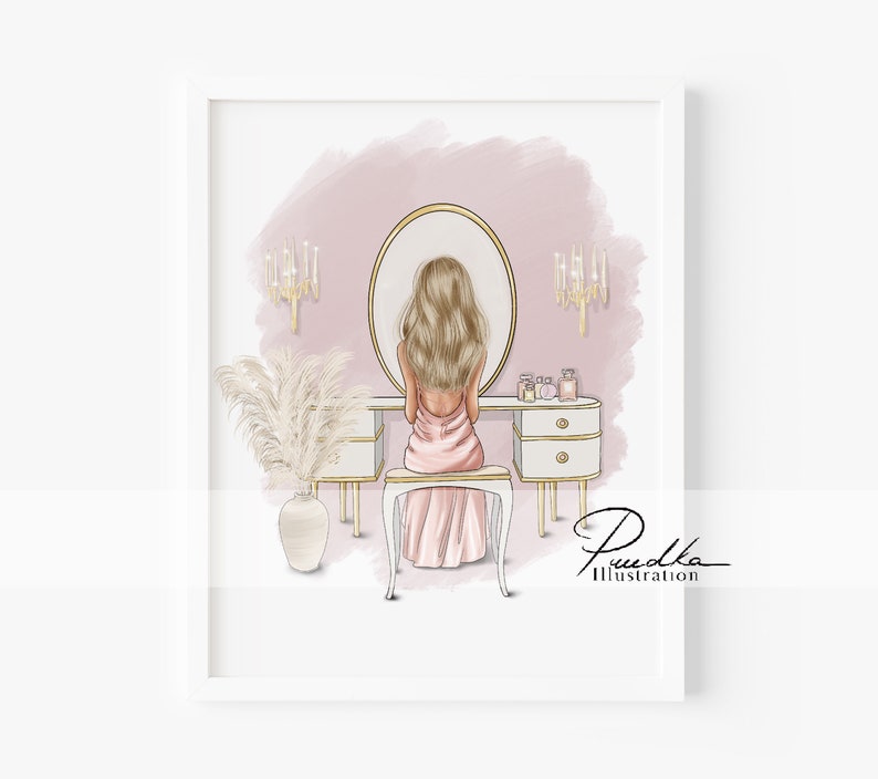 Vanity Girl print From My Own Illustration. Fashion | Etsy