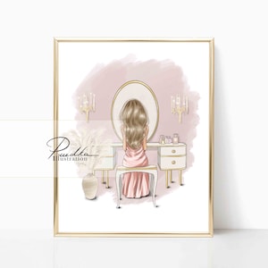 Vanity Girl (print From My Own Illustration. Fashion Illustration ...
