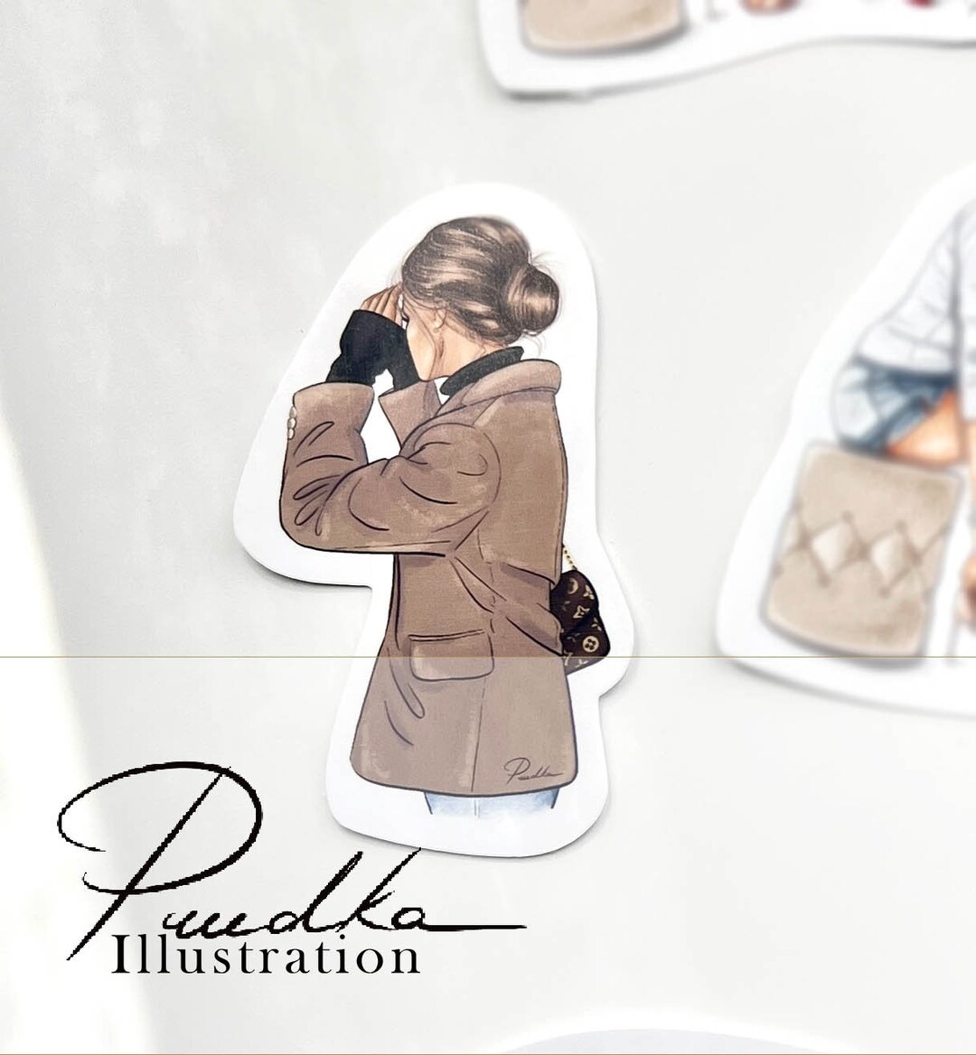 Trench Coat. Laminated Stickers for Tumblers Laptop Phone - Etsy