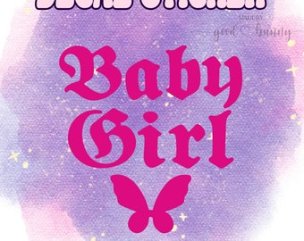 It's A Girl Iron on Decal. Gender Reveal Iron On. DIY - Etsy