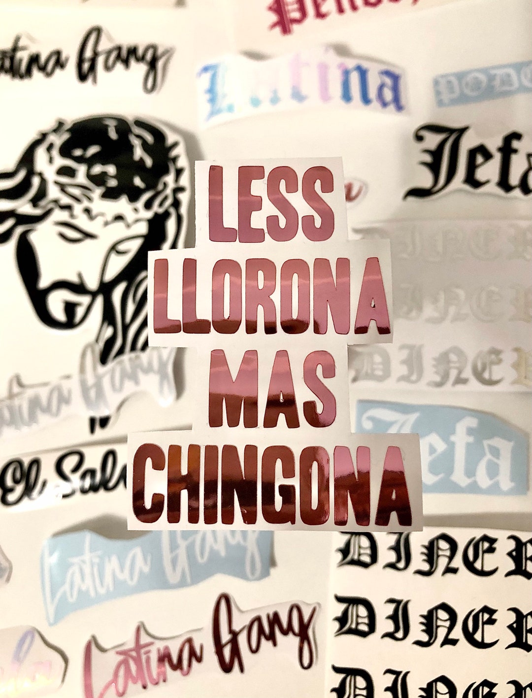 Less Llorona Mas Chingona Sticker Decal | Latina Sticker | Chingona ...