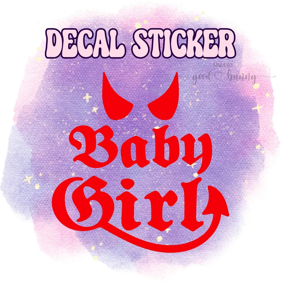 Baby Girl Decal Sticker | Baby Girl Sticker | Baby Girl Decal - Etsy