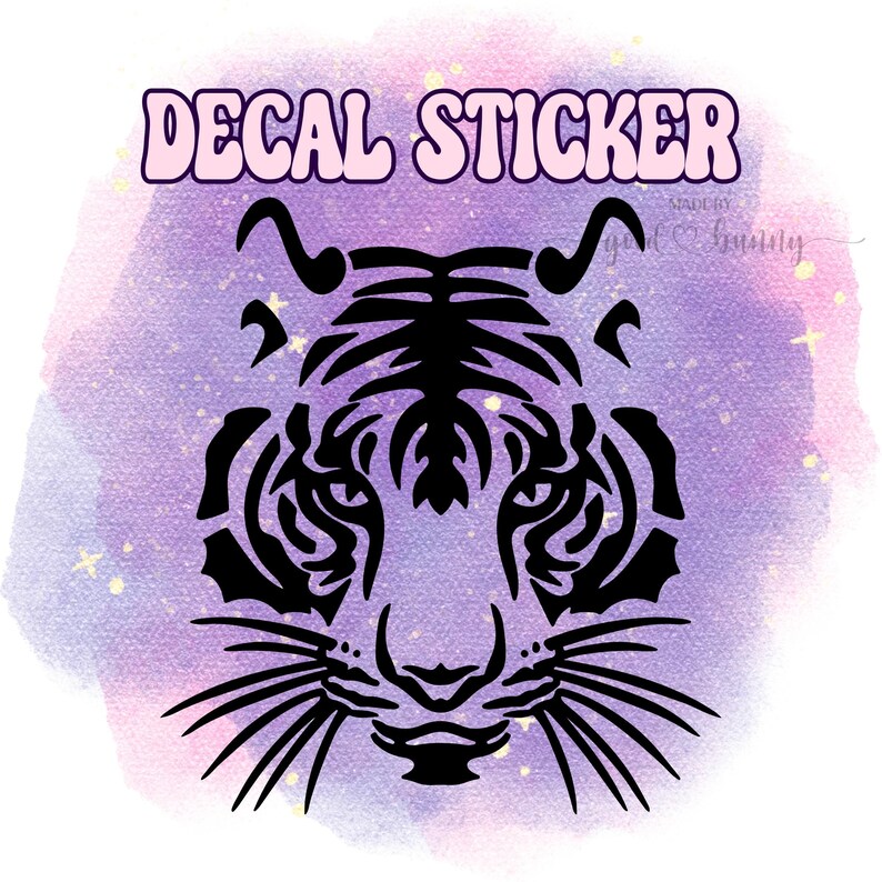 Tiger Decal Sticker Tiger Sticker Tiger Decal - Etsy