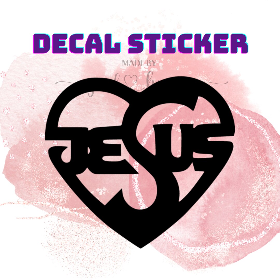 Jesus Decal Sticker | Jesus Sticker | Jesus Decal | Religious Decal ...