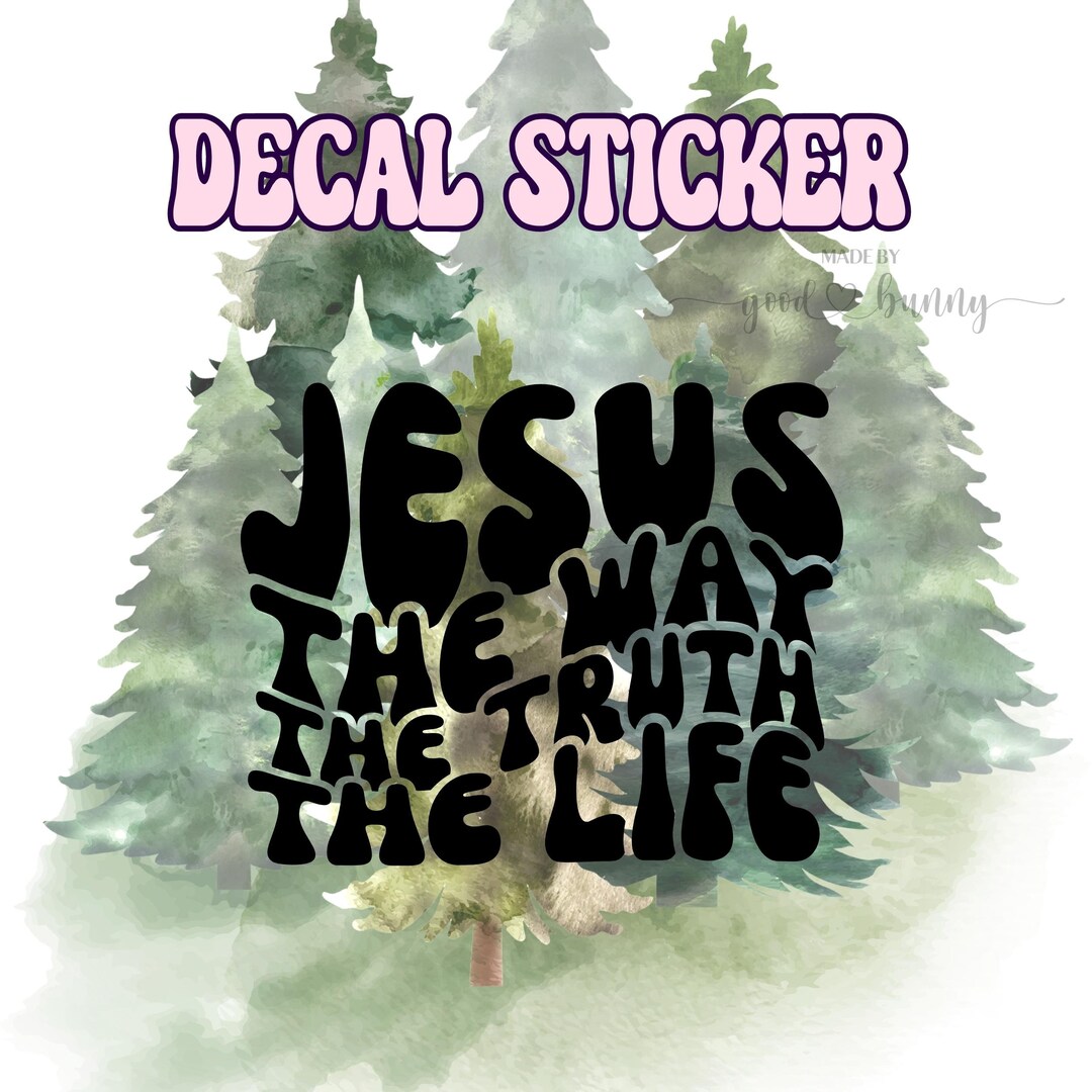 Jesus Decal | Jesus Sticker | Catholic Decal | Religious Decal ...