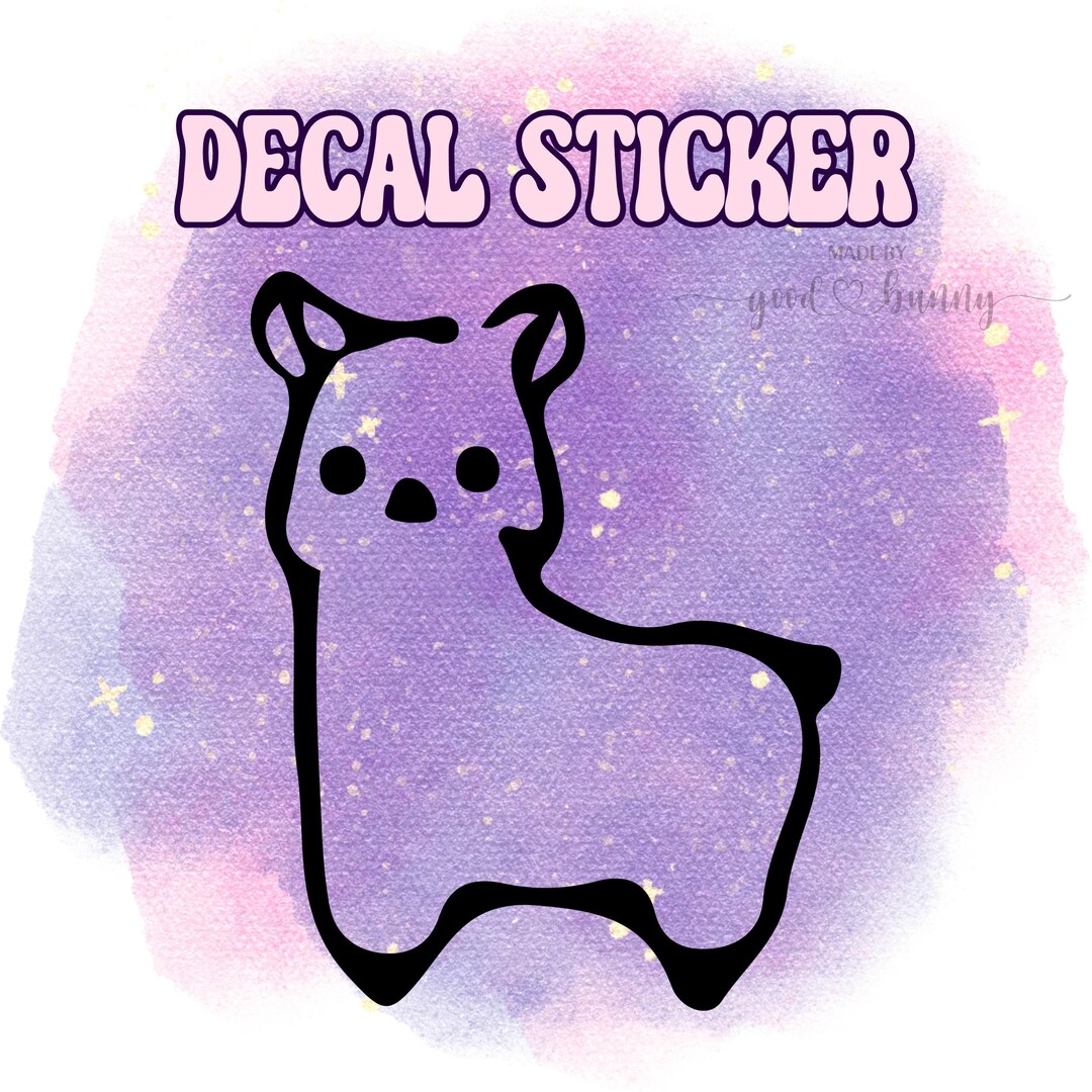 Cute Llama Decal Sticker | Llama Sticker | Llama Decal - Etsy