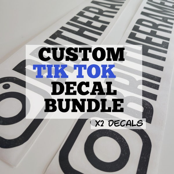 Tik Tok Window Decal - Etsy