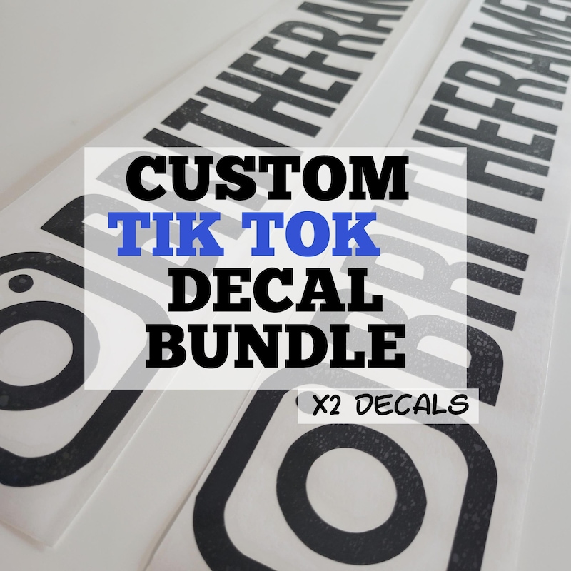 Tik Tok Window Decal - Etsy