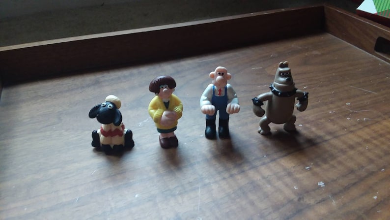 WALLACE AND GROMIT Wallace Vinyl Figure Vintage 1989 Rare Toys Dolls ...