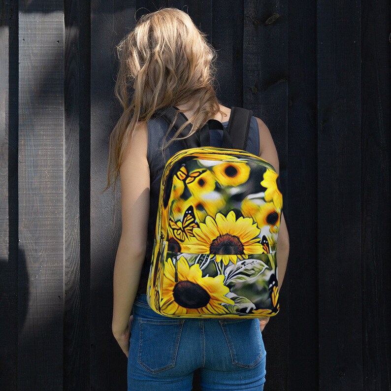 Sunflower Backpack - Etsy