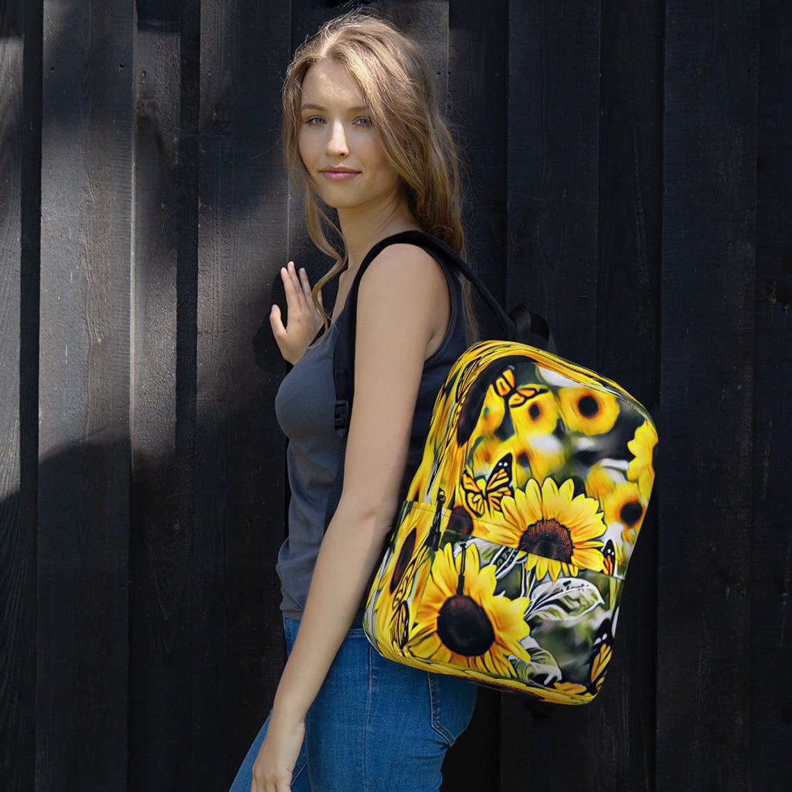 Sunflower Backpack - Etsy