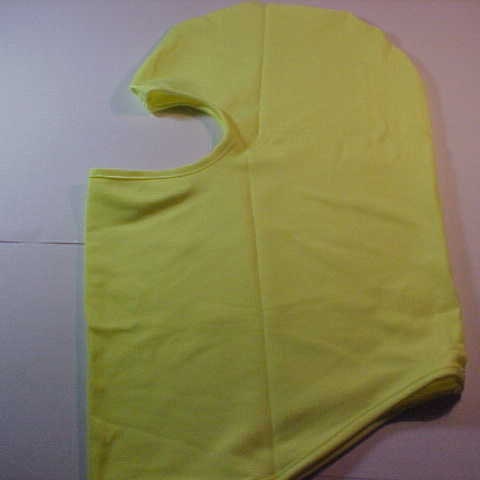 YELLOW Full Face Mask Work Sports Protects From Cold Heat Sun UV Rays ...