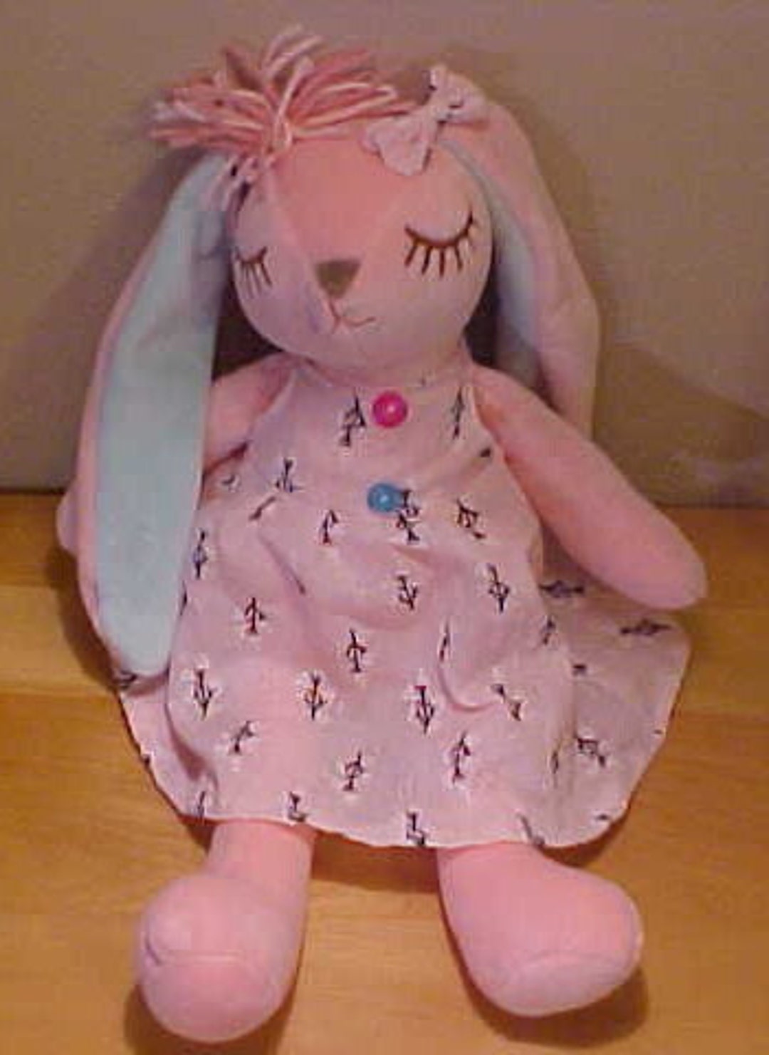 Adorable Soft Comforting Cuddle Snuggle Plush CHILDS Stuffed Girl BUNNY ...
