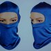 BLUE Full Face Mask Work Sports Protects From Cold Heat Sun UV - Etsy