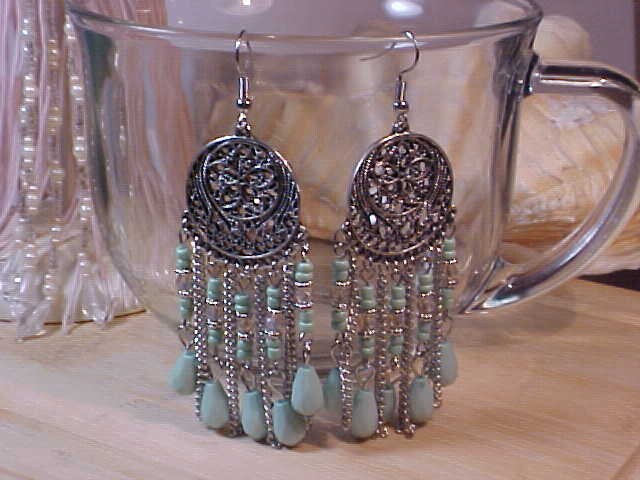 E-342 Fashion Statement European LIME GREEN Bead Tassel E-342 Fashion Statement European LIME GREEN Bead Tassel