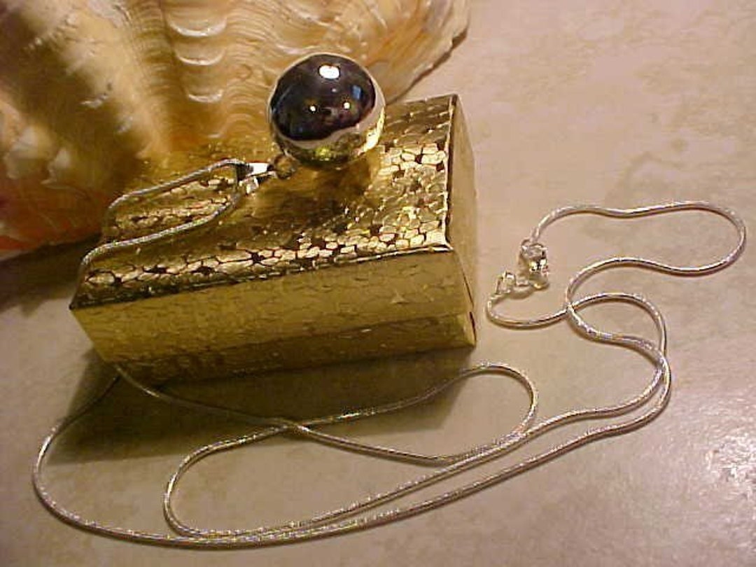 22mm Sterling Silver Jingle Ball (angel Caller) Pendant With Sterling ...