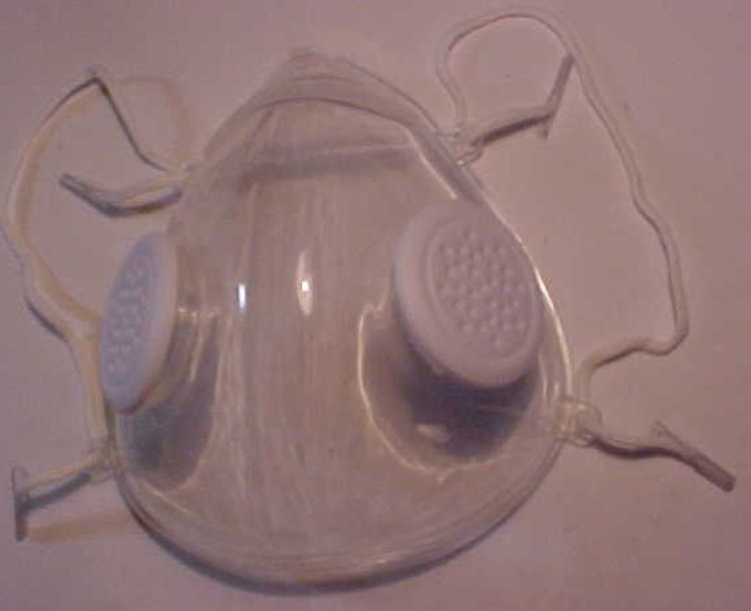 CLEAR see Through Mouth Face Mask Teen/adult Size, 2 Air Value Ports ...
