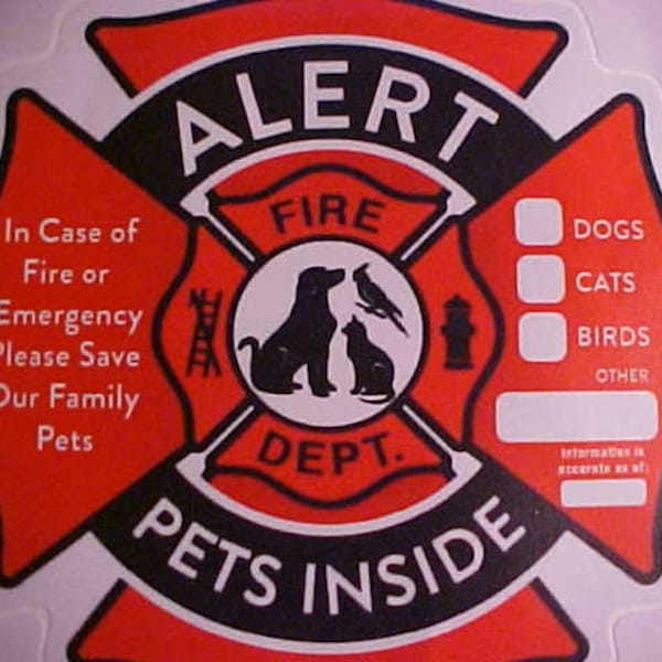 Fire Dept Decal - Etsy