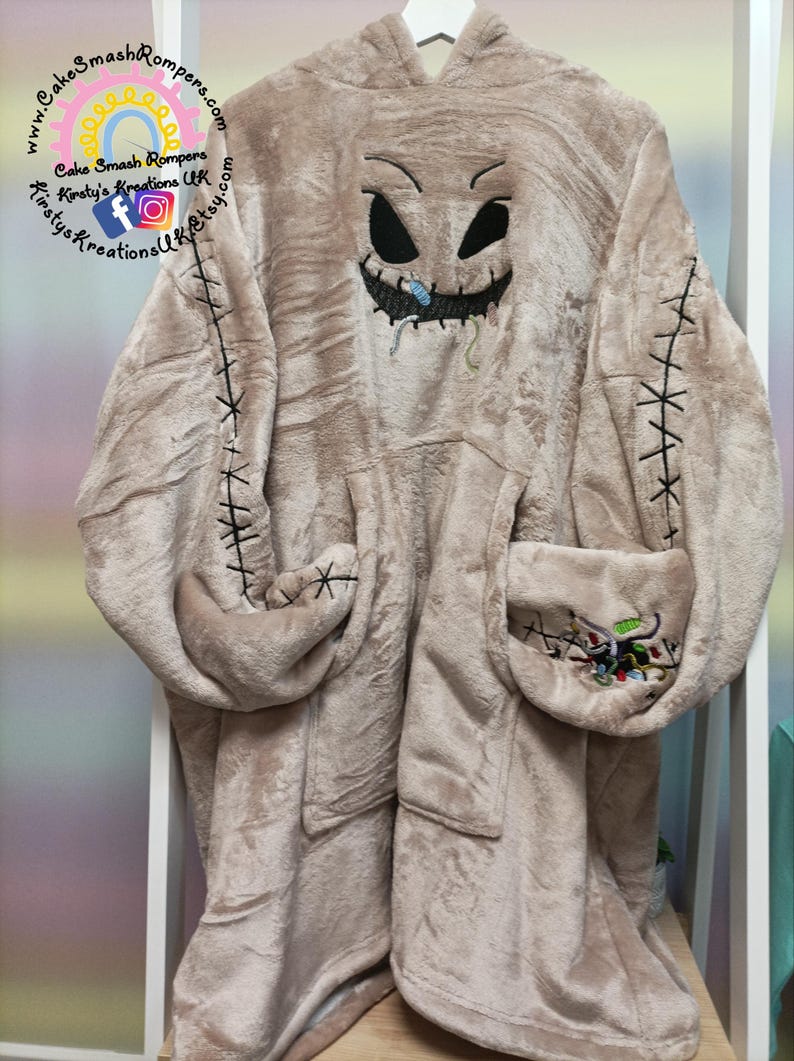 Manta con capucha Oogie Boogie: ropa de estar por casa unisex ...
