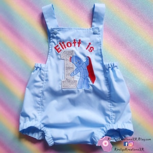 Baby Boy Blue Iggle Piggle Cake Smash Outfit 1st Birthday. Handmade ...