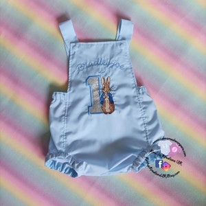 Peter Rabbit Romper 1st Birthday Cake Smash Romper Baby Boy Birthday ...