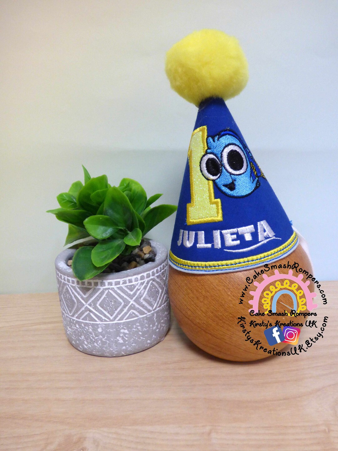 Finding Dory Inspired Birthday Party Hat Oh-fish-ally Themed Party Hat ...