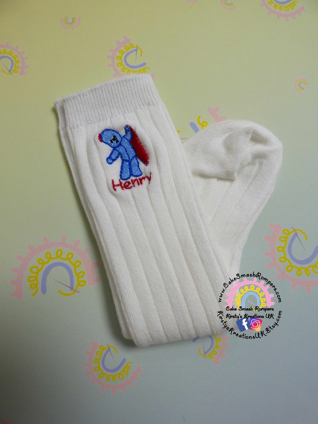 Personalised Iggle Piggle Inspired Baby/infant/toddler/childrens Sock ...