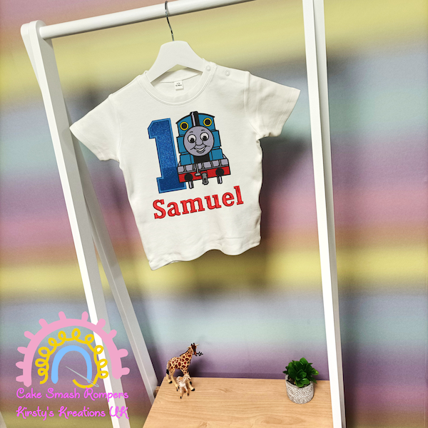 Thomas the Train Birthday Shirt - Etsy