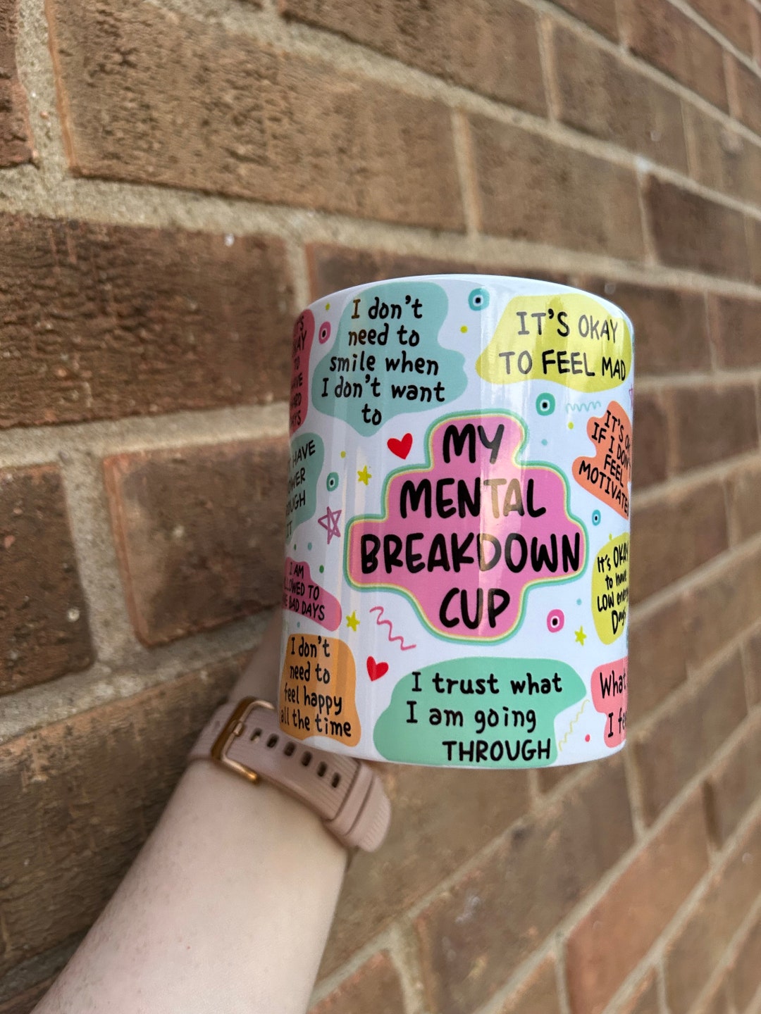 My Mental Breakdown Cup 11oz Mug, Mental Health Emotional Support Cup ...