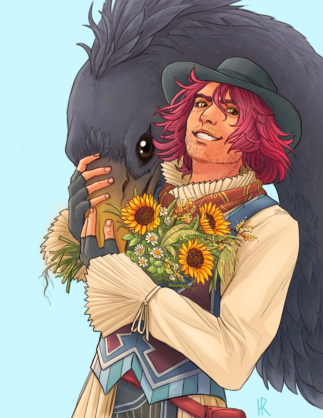 Final Fantasy XV : Ardyn and Black Chocobo Print - Etsy
